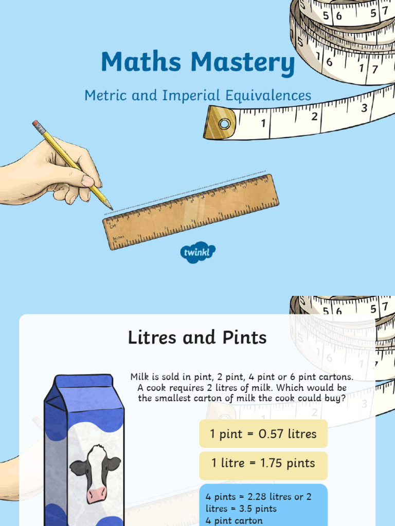 Au t2 M 1776 Measurement Metric and Imperial Equivalences Maths Mastery ...