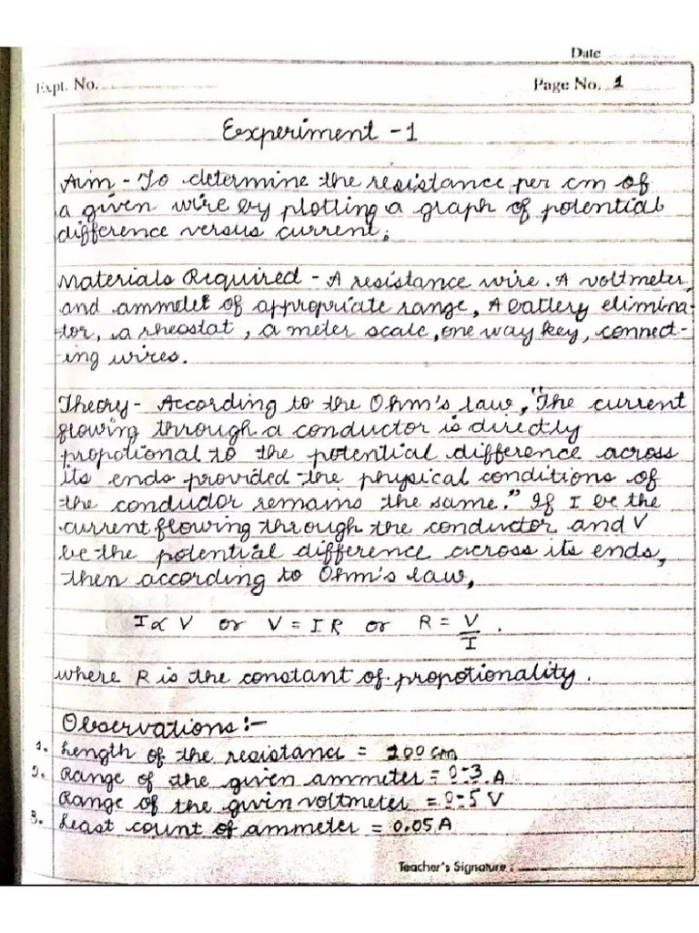 Physics Lab Manual | PDF