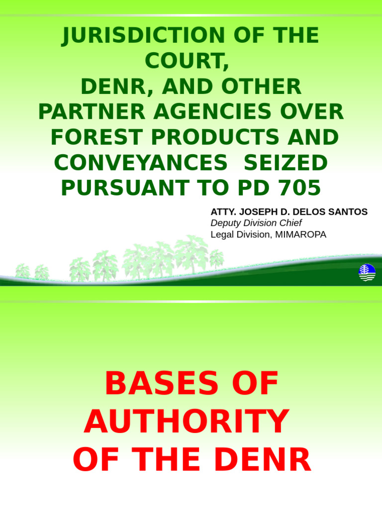 Jurisdiction Over Seized Forest Products | PDF | Prosecutor | Asset ...