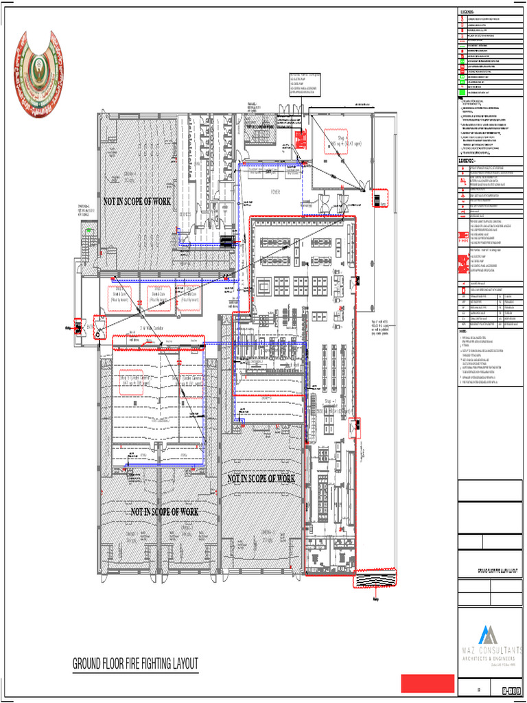 Fire Fighting System Layout | PDF | Valve | Pipe (Fluid Conveyance)