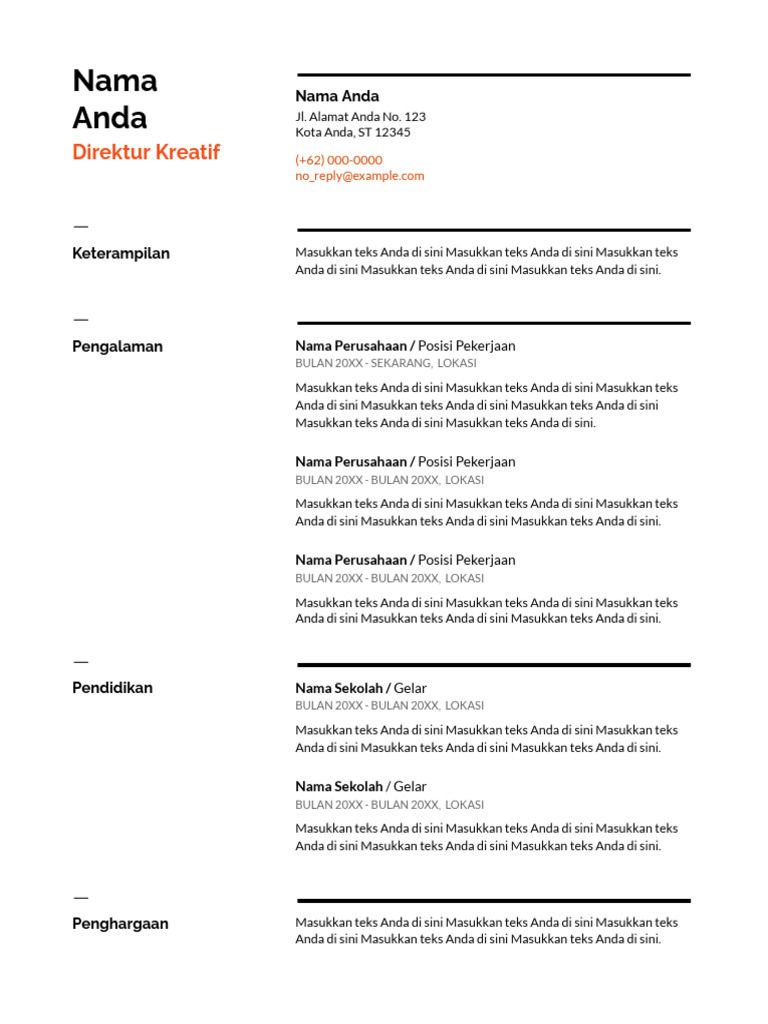 Template Resume | PDF
