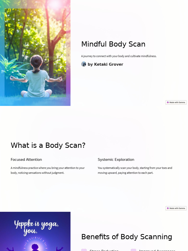 Mindful-Body-Scan | PDF | Mindfulness | Relaxation (Psychology)