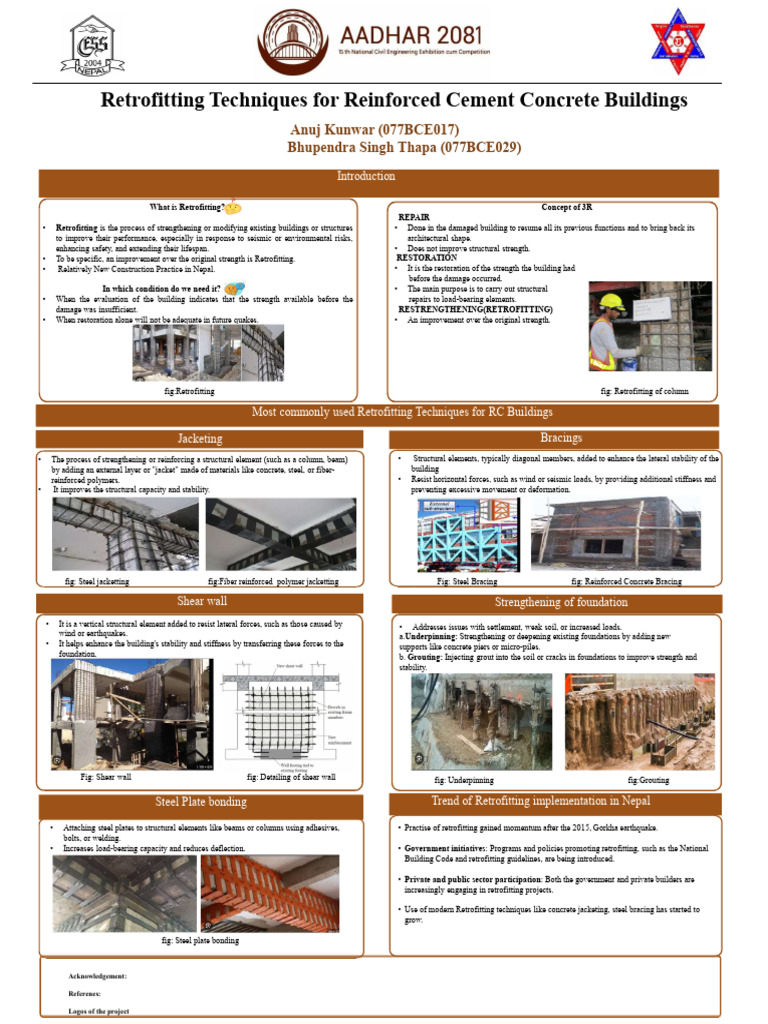 final presentation of retrofitting techniques | PDF | Concrete | Civil ...