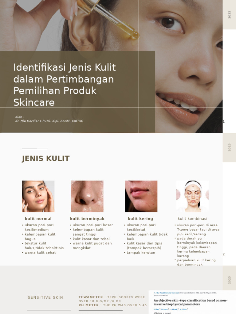 Panduan Identifikasi Jenis Kulit Skincare | PDF