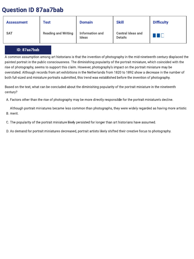 Central ideas and details-medium 1-10 | PDF