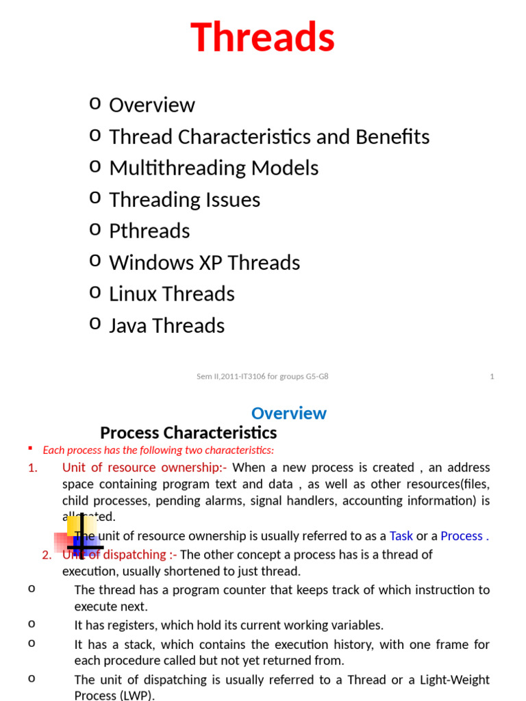 Chapter2-Process Managment(Threads)-partII | PDF | Thread (Computing) | Process (Computing)