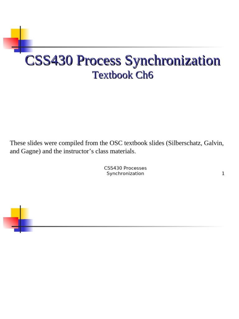 Synchronization | PDF | Computing | Computer Programming Synchronization | PDF | Computing | Computer Programming