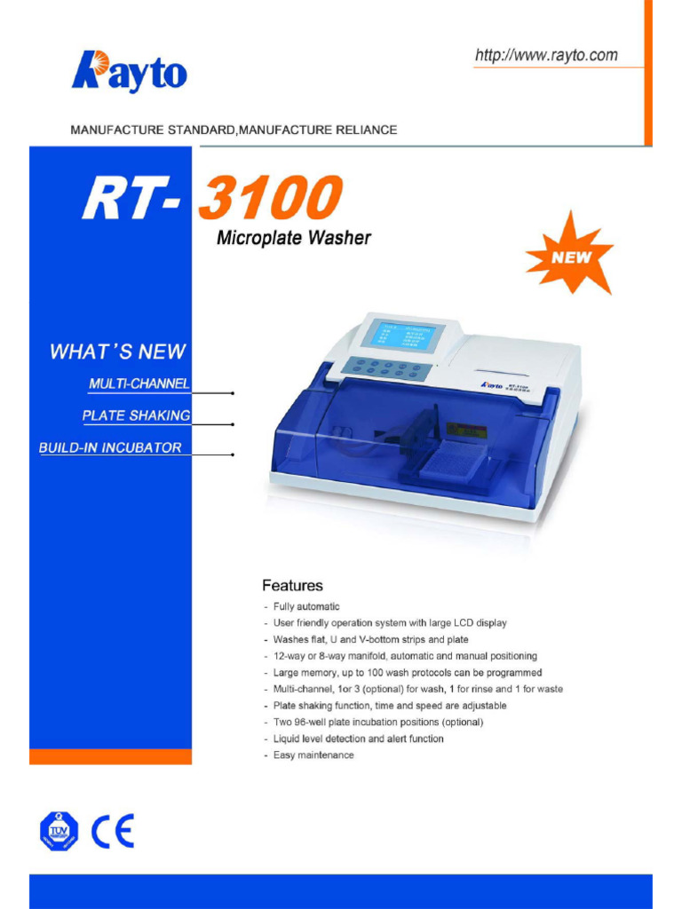 RT 3100 Washer | PDF