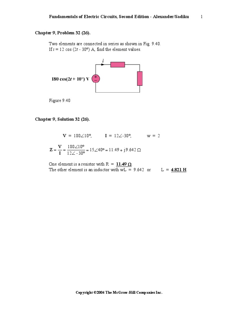 Chapter9 Assignments Pdf Computer Engineering Electromagnetism