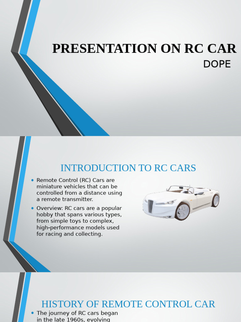 Presentation On RC Car-1 | PDF | Off Roading | Transport