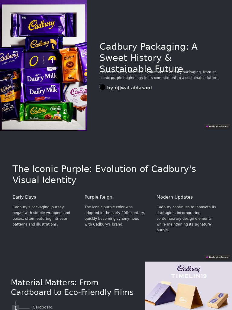 Cadbury's Journey to Sustainable Packaging | PDF | Brand | Sustainability