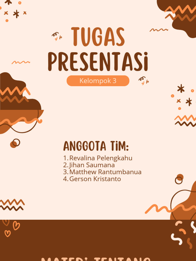 Cokelat Dan Krem Estetik Lucu Tugas Kelompok Presentasi - 20230913 ...