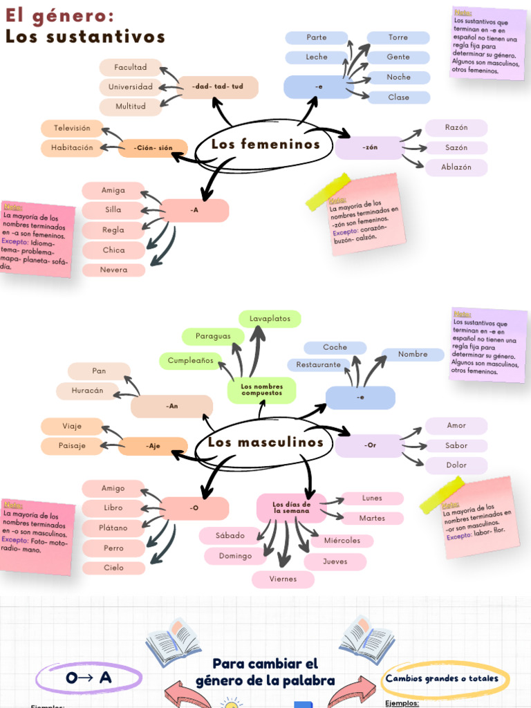 El Género Los Sustantivos | PDF