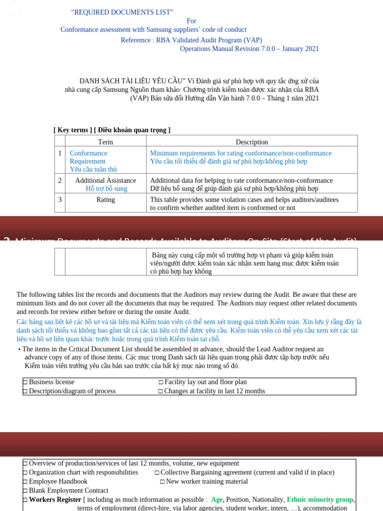 (2024) Required Documents List (00000007) | PDF