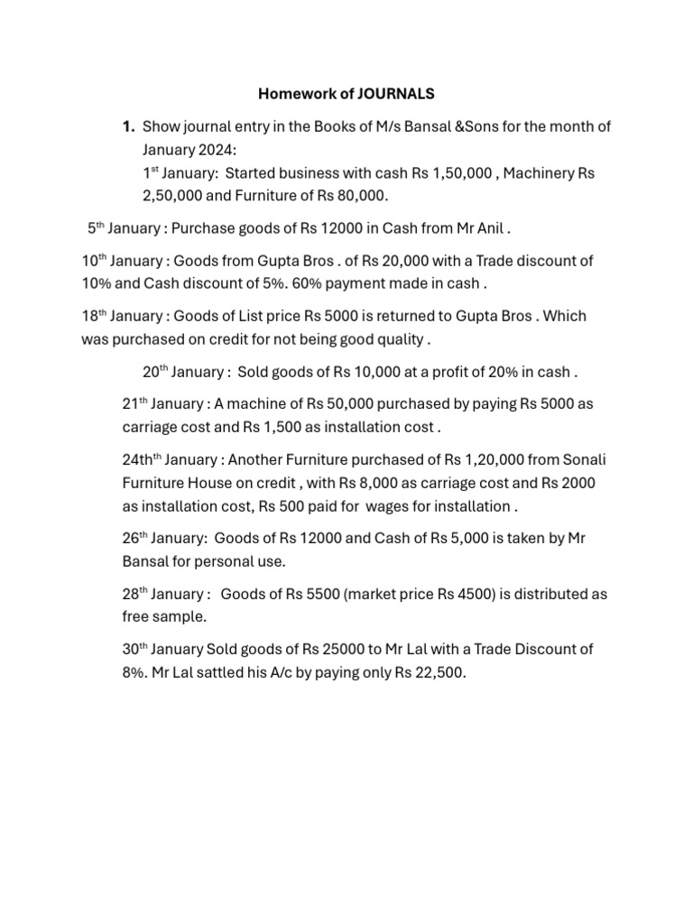 Homework Journal 11 | PDF