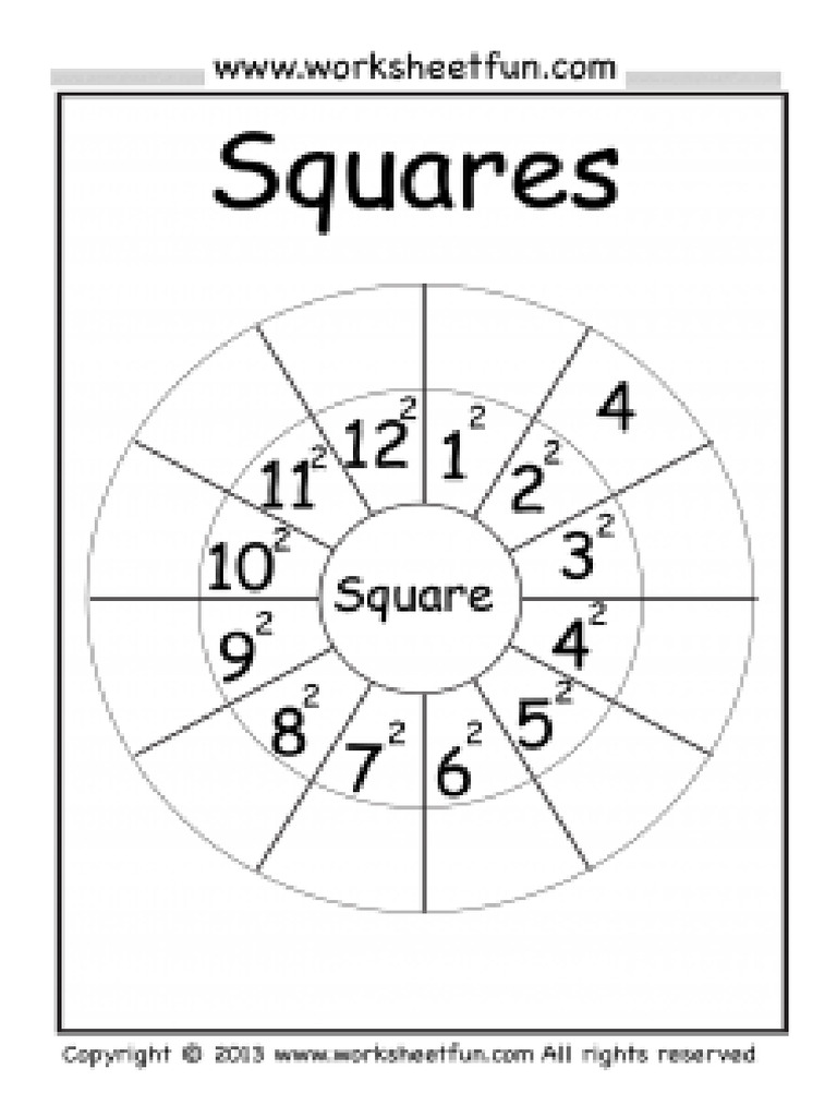 Square_numbers_Year 5 | PDF