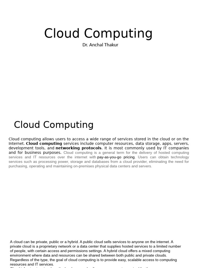 Evolution of Cloud Computing | PDF | Cloud Computing | Virtualization
