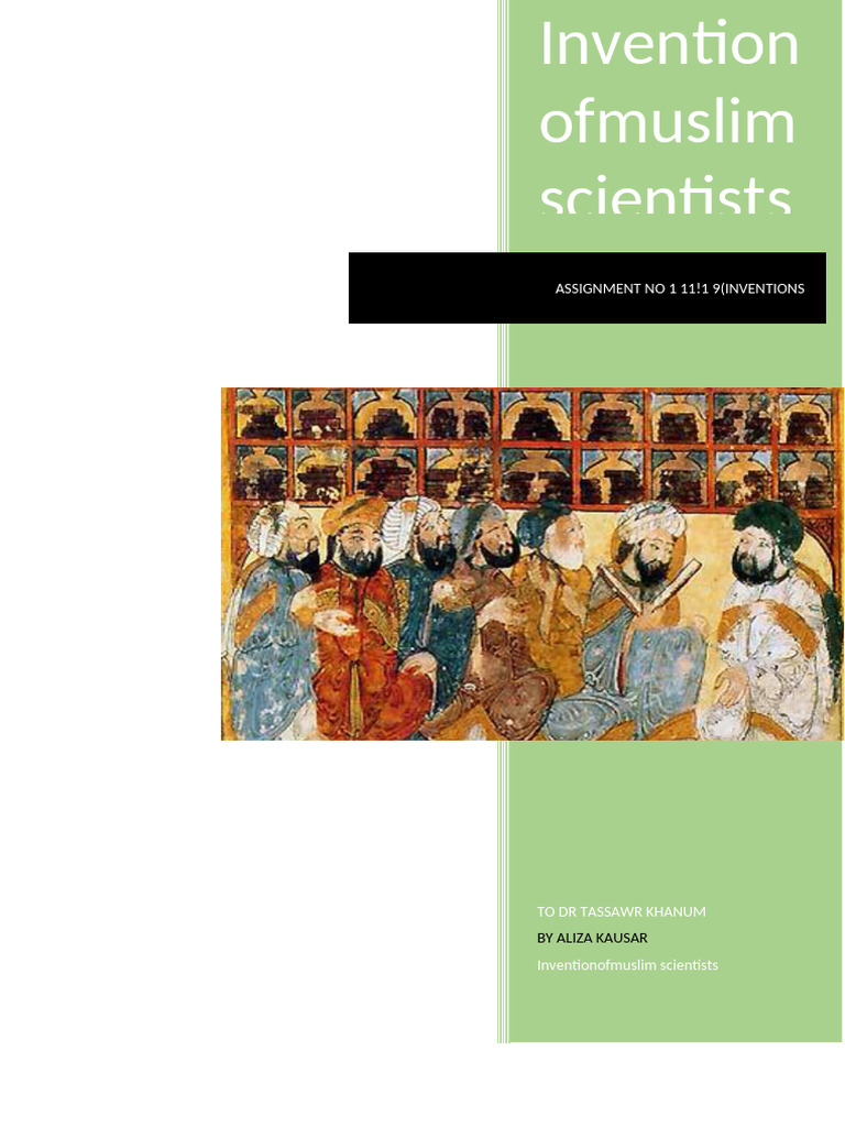 Inventions by Muslim Scientists | PDF | Trigonometry | Mathematics
