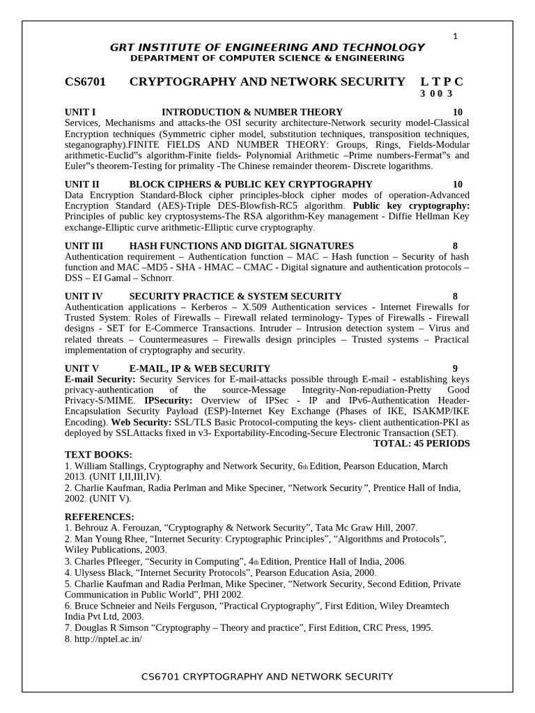 1 CNS | PDF | Cryptography | Cryptanalysis