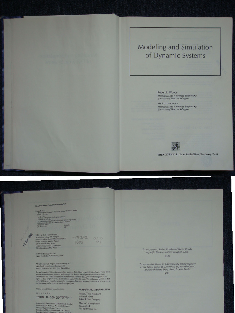 Dynamic Systems Modeling and Analysis | PDF | Matrix (Mathematics ...
