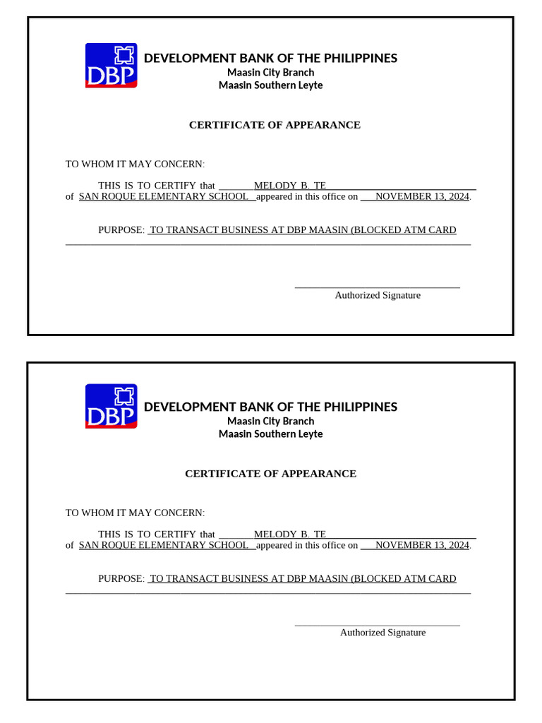 Appearance DBP | PDF