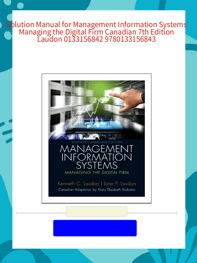 Get Solution Manual for Management Information Systems Managing the ...