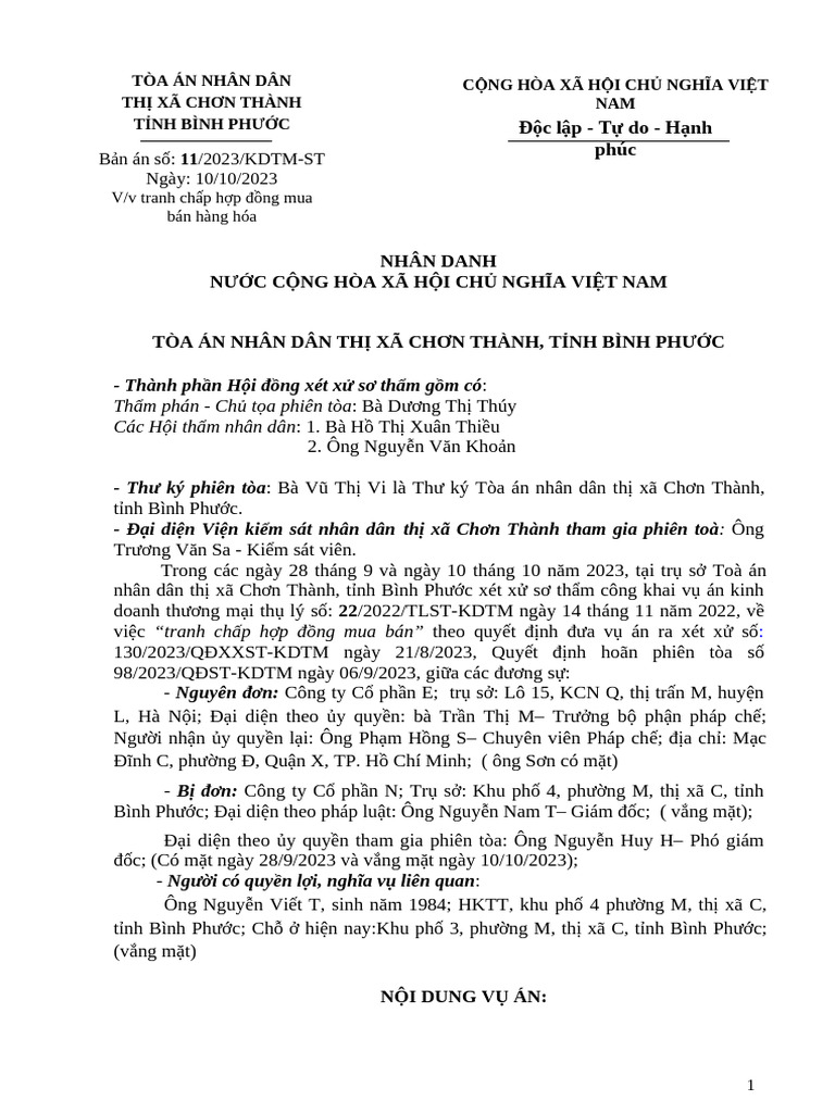 11 - 2023 - KDTM-ST - Binh Phuoc | PDF