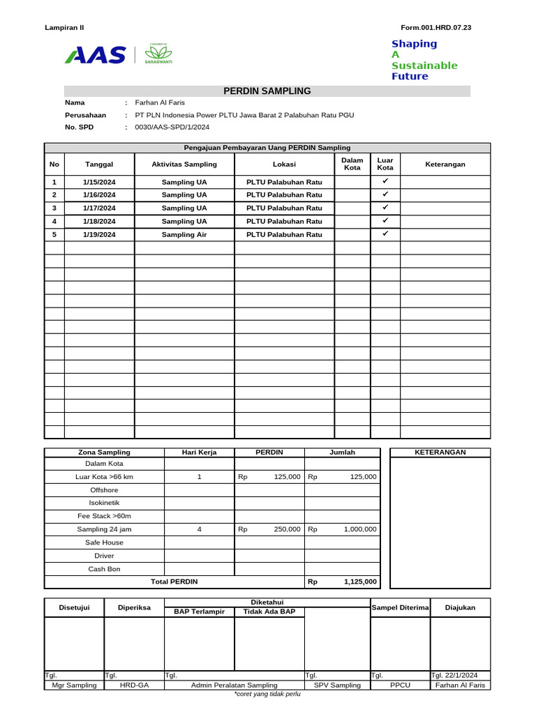 Form LPJ PLTU Pelabuhan Ratu | PDF