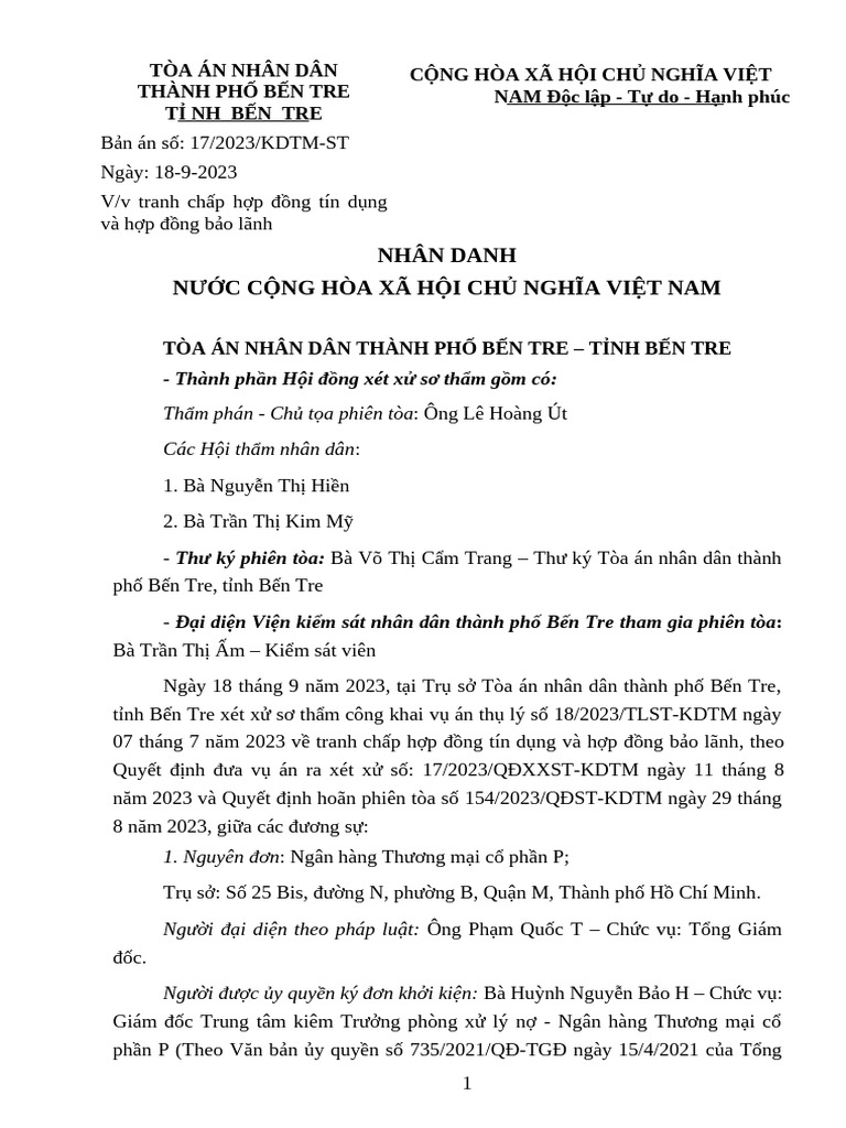 17 - 2023 - KDTM-ST - Ben Tre | PDF