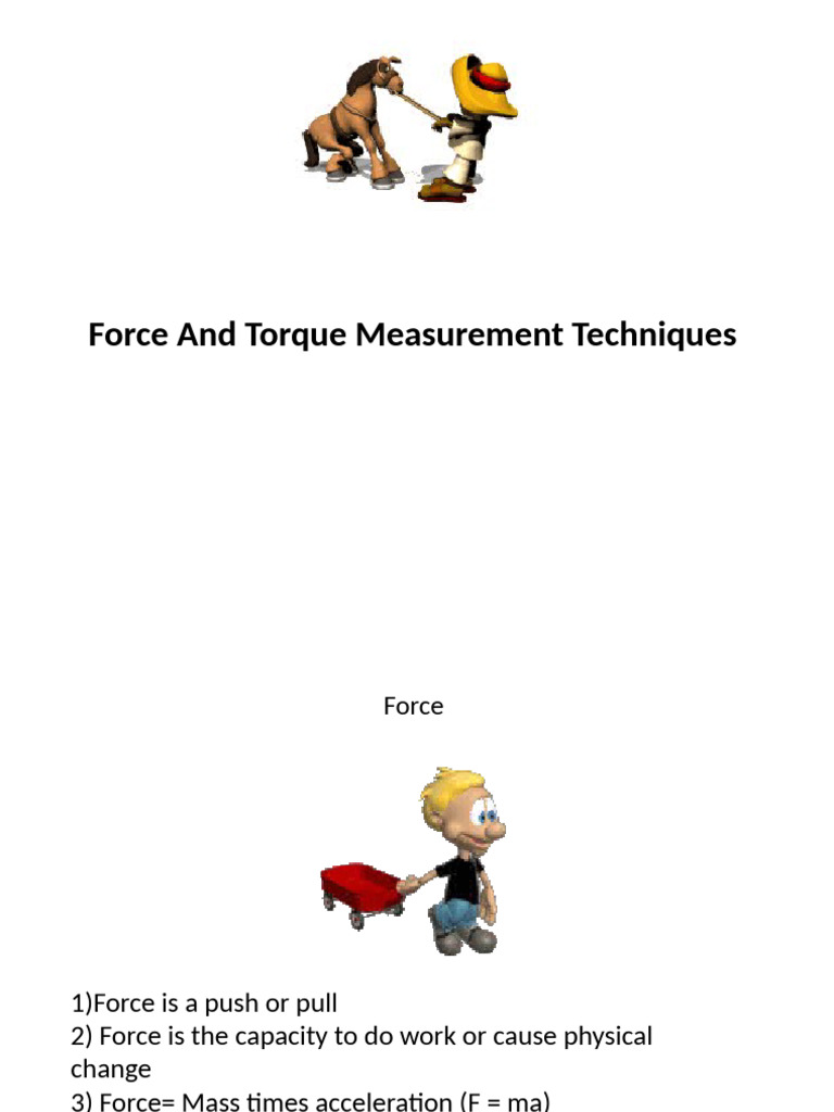 4.Force And Torque Measurment Techniques Special | PDF | Torque | Force