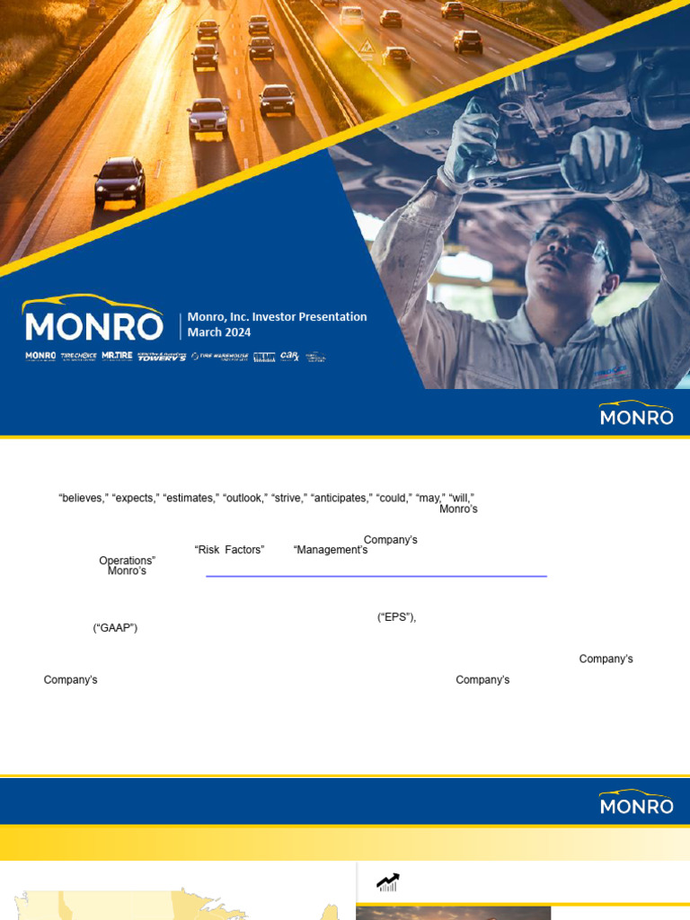 Monro, Inc. Investor Insights | PDF | Mergers And Acquisitions | Dividend