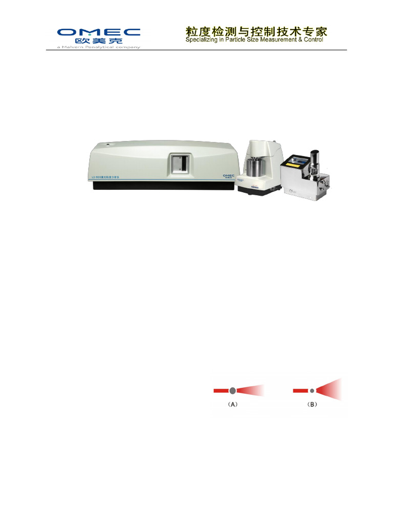 LS-609 Laser Particle Size Analyzer | PDF | Electrodynamics | Light