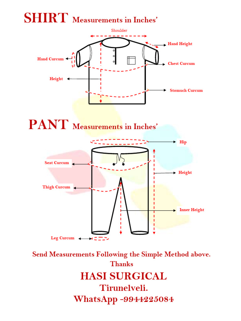 Clothing Measurement Guide | PDF