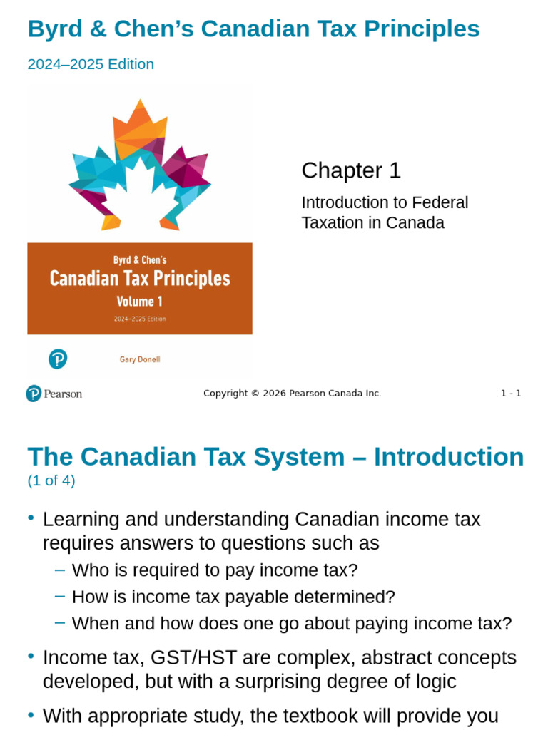 Canadian Tax System Overview 2024-2025 | PDF | Taxes | Tax Deduction