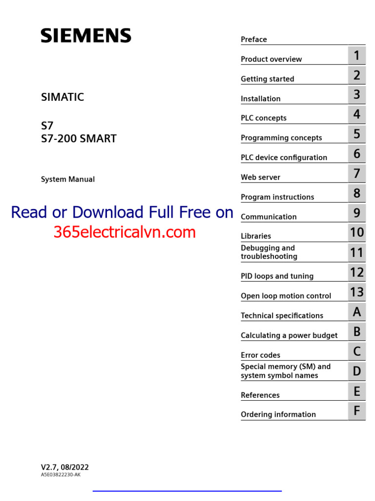 S7 200 SMART System Manual v2.7 | PDF | Input/Output | World Wide Web