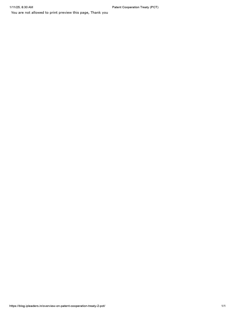 Patent Cooperation Treaty (PCT) | PDF