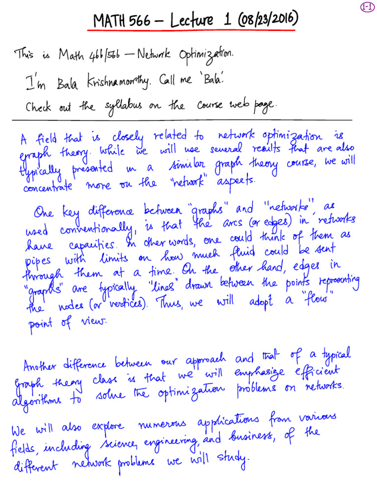 AllLecsSoFar Math566 | PDF