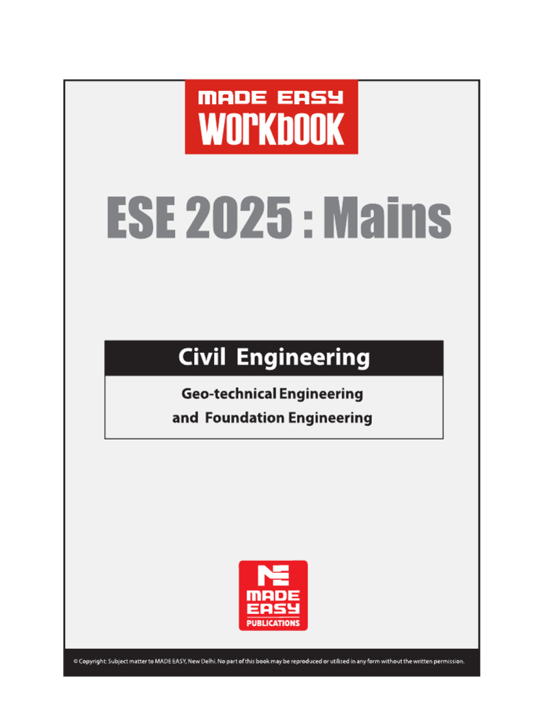 Mains WB (Geo-Technical) (Unsolved) | PDF