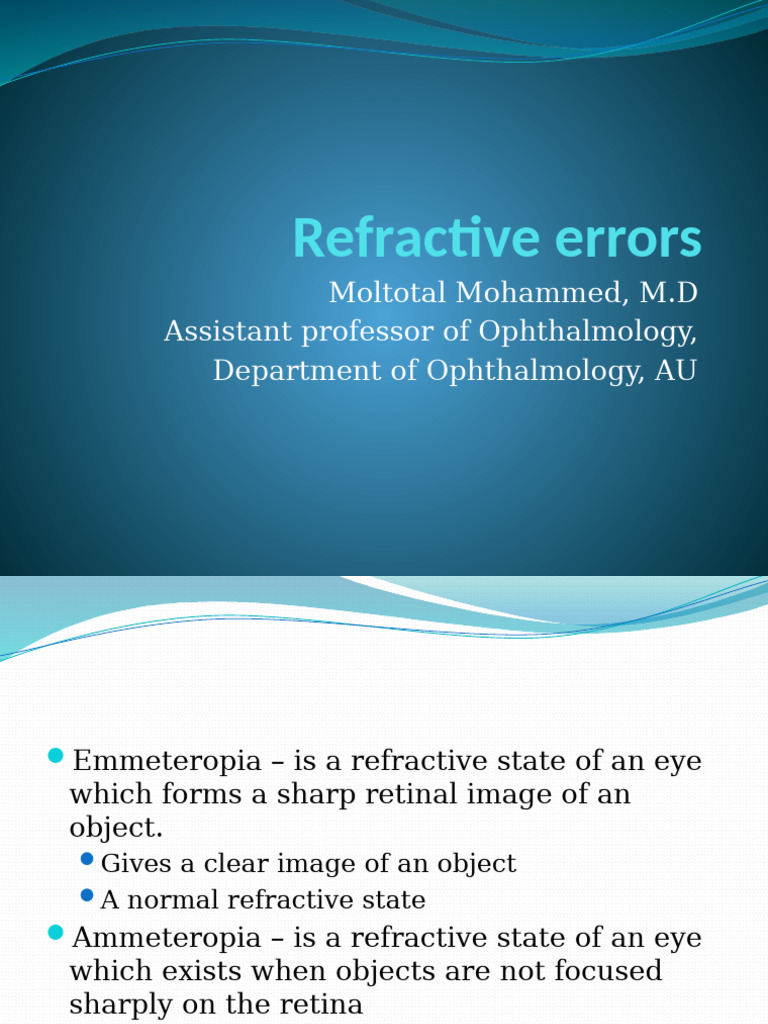 Refractive Errors | PDF