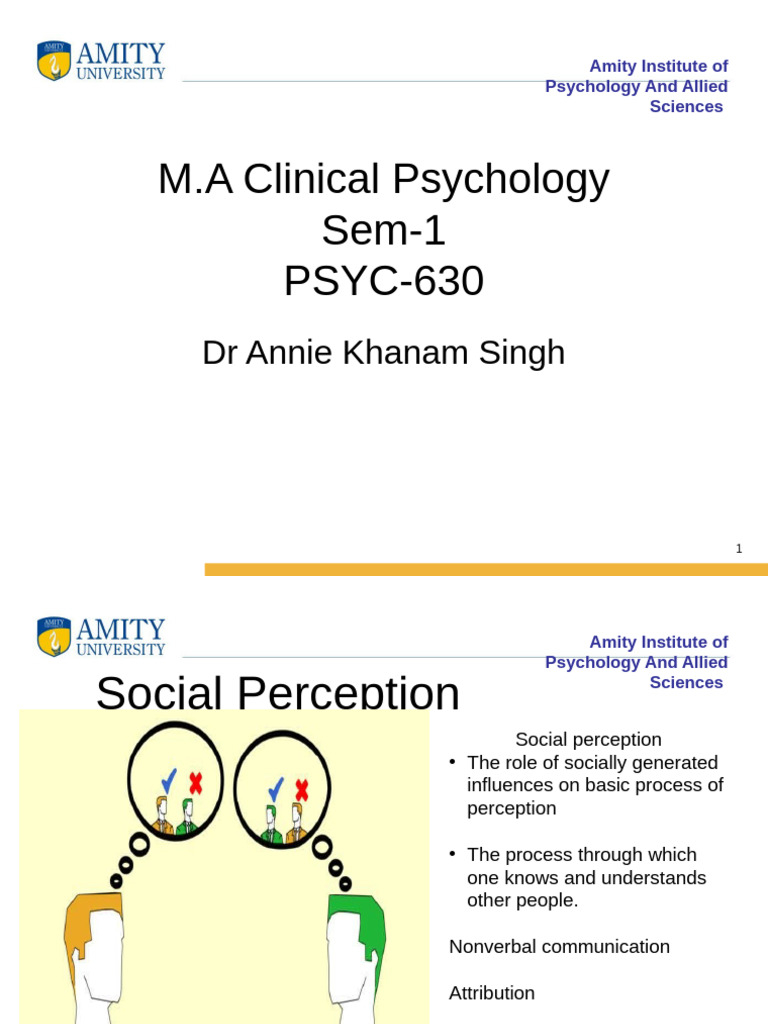Module-3 Social Perception-Part 1, Non Verbal Cues | PDF | Nonverbal ...