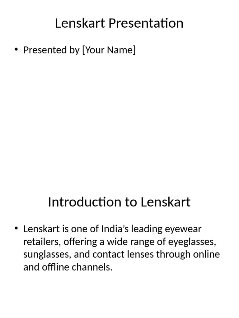 Lenskart: Growth and Innovation Overview | PDF