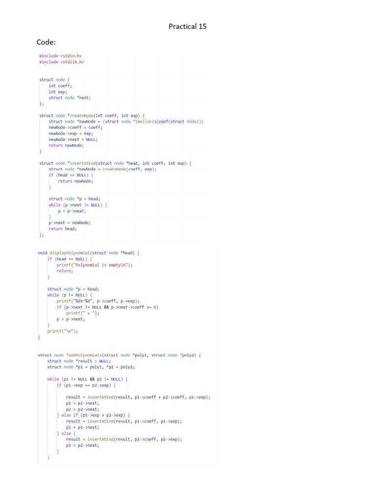 Practical 15 DSA | PDF