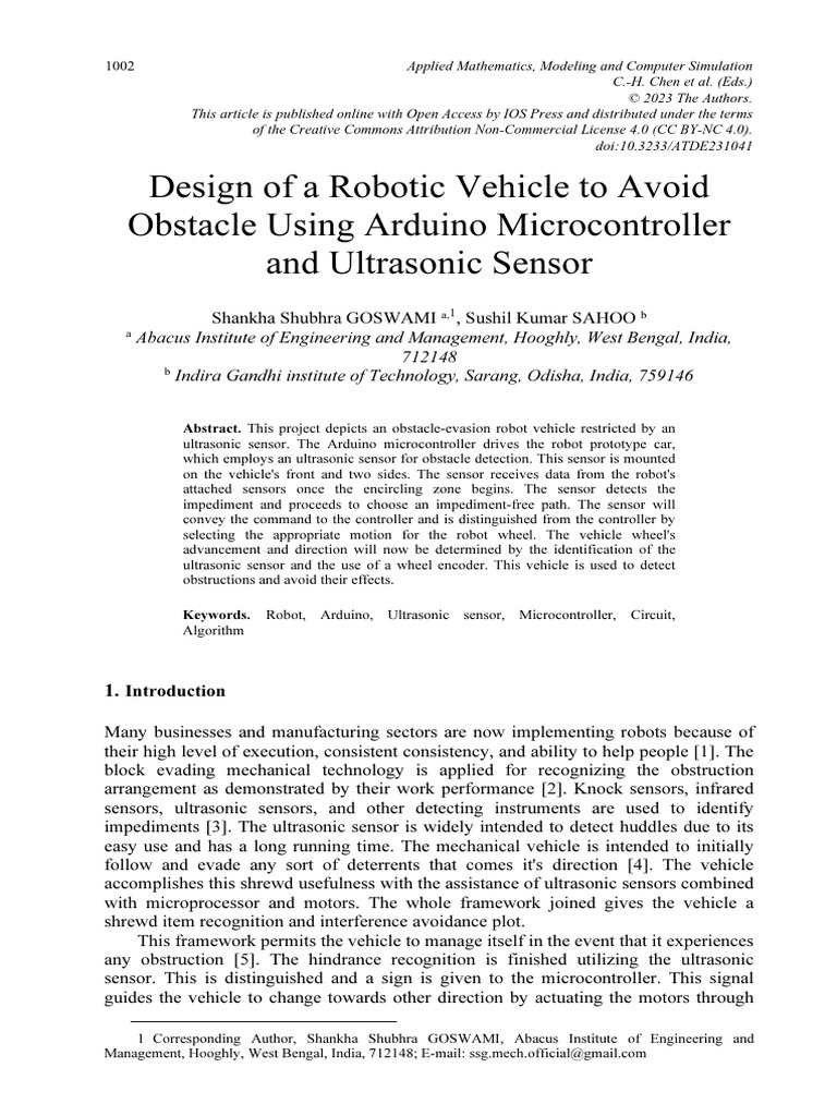 Obstacle-Avoiding Robot Using Arduino | PDF | Arduino | Electric Motor