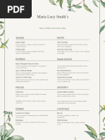 3 Course Dinner Menu | PDF