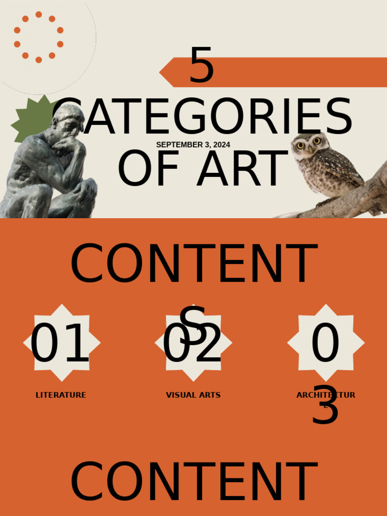 09.03.2024 5 Categories of Art Handout | PDF | The Arts | Fine Art
