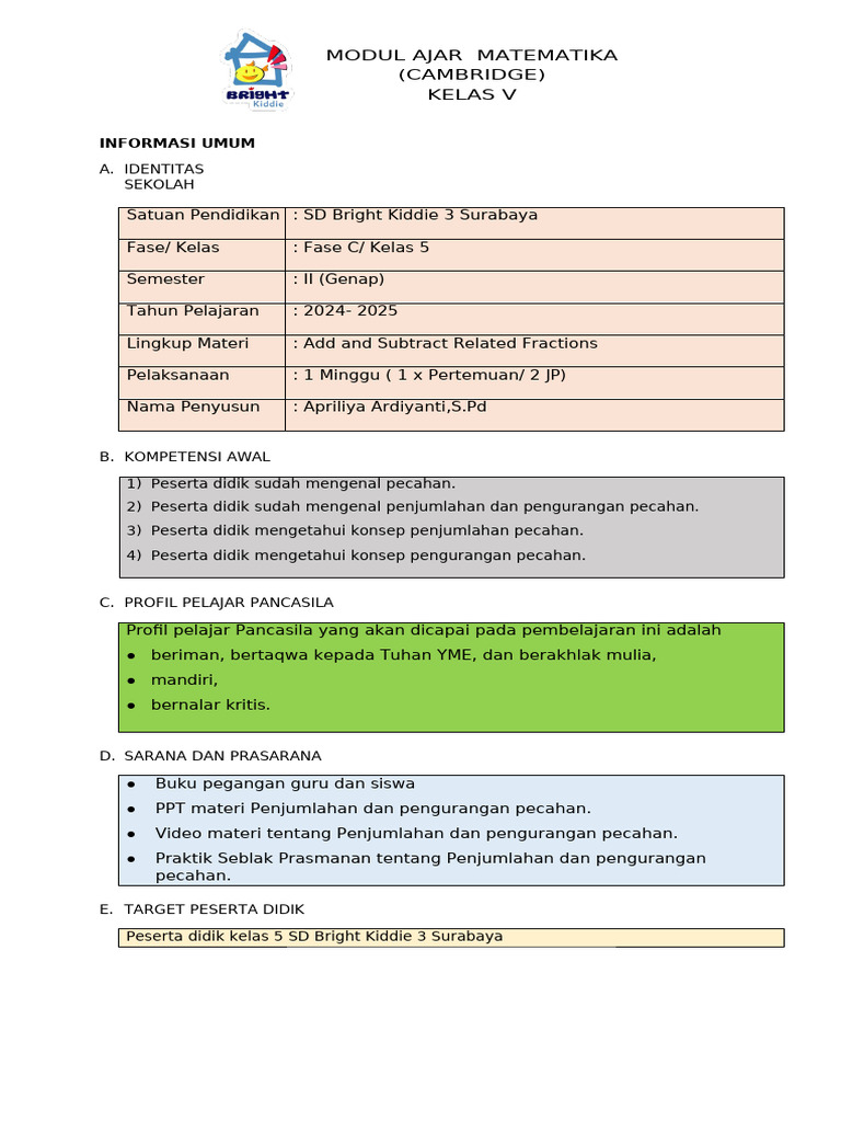 Modul Aja Maths | PDF