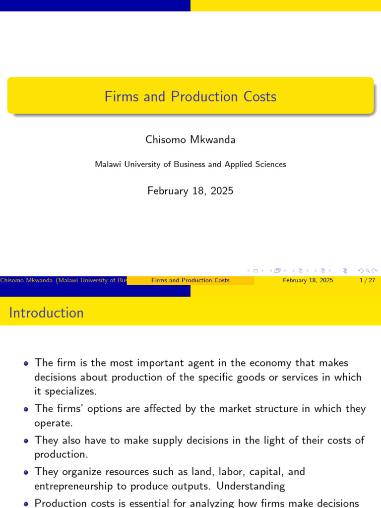 Economics BUS ECO 213-2 | PDF | Marginal Cost | Production Function