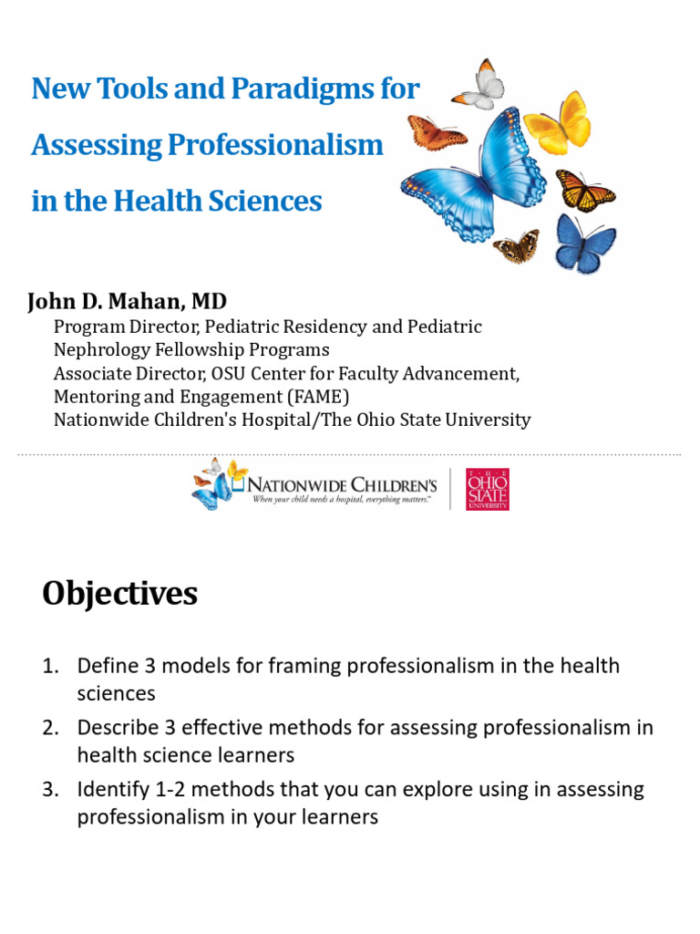 Professionalism in health science | PDF
