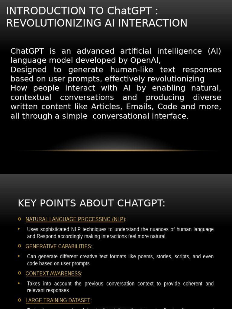 Chat GPT Presentation | PDF | Artificial Intelligence | Intelligence (AI) & Semantics