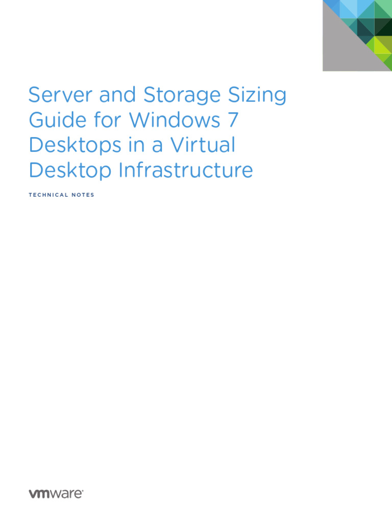 Server Storage Sizing Guide Windows 7 Technical Note | PDF | Desktop ...